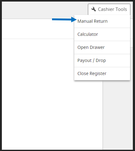 How Do I Process Manual Returns